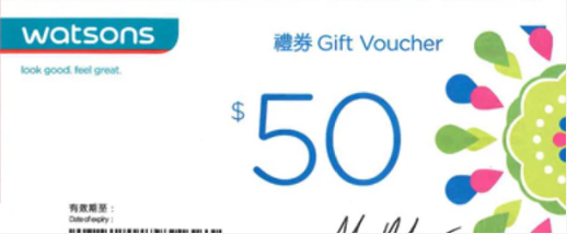 Watson's $50 Gift Voucher (Redeem please WhatsApp CS: 62387280) – Life ...